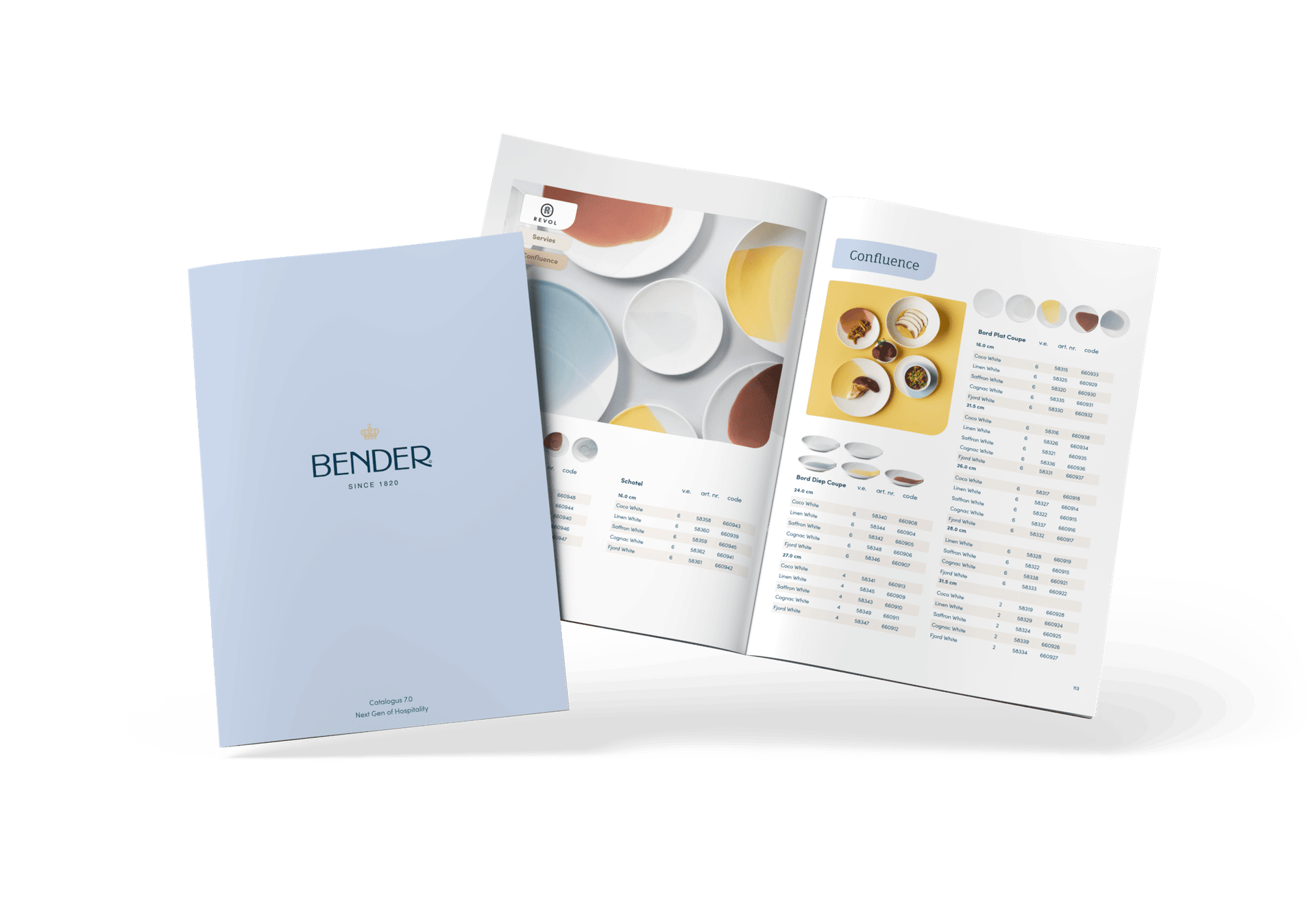 Horeca servies, glaswerk en keukenmateriaal | Bender – Next Gen of Hos